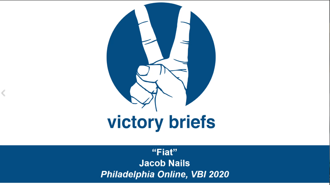 Lincoln-Douglas Lecture: Fiat